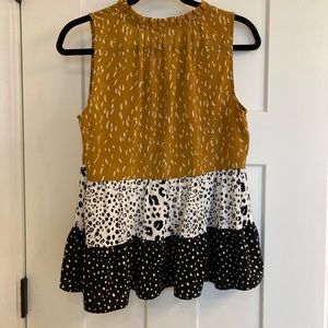 THML | Tops | Thml Spotted Print Shift Top | Poshmark